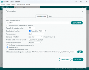 Carpetas y archivos Arduino IDE – ZonaBot