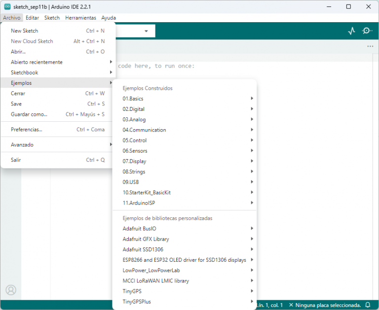 Carpetas y archivos Arduino IDE – ZonaBot